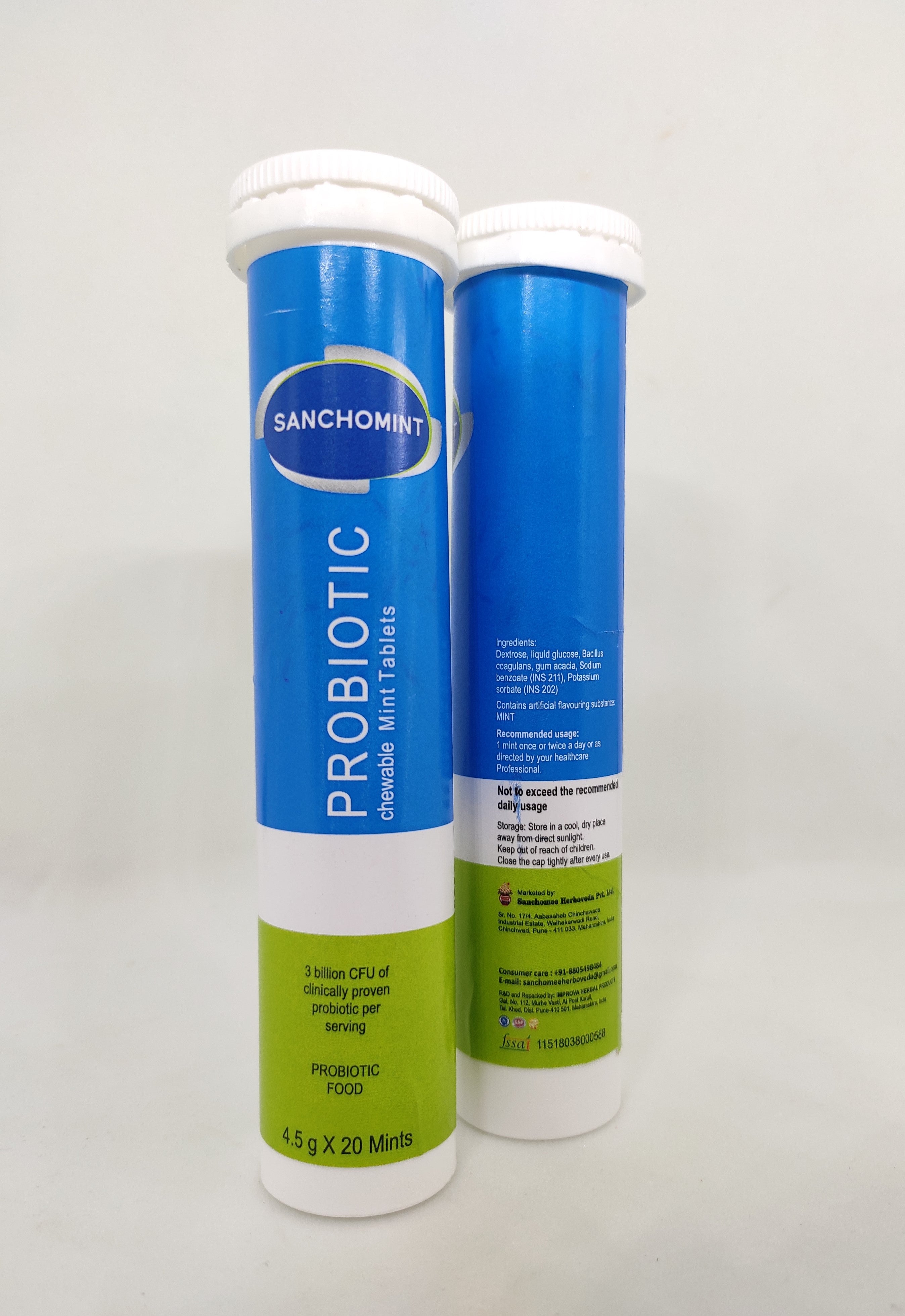 Sanchomint PROBIOTIC - Chewable Mint Tablets – Sanchomee Herboveda