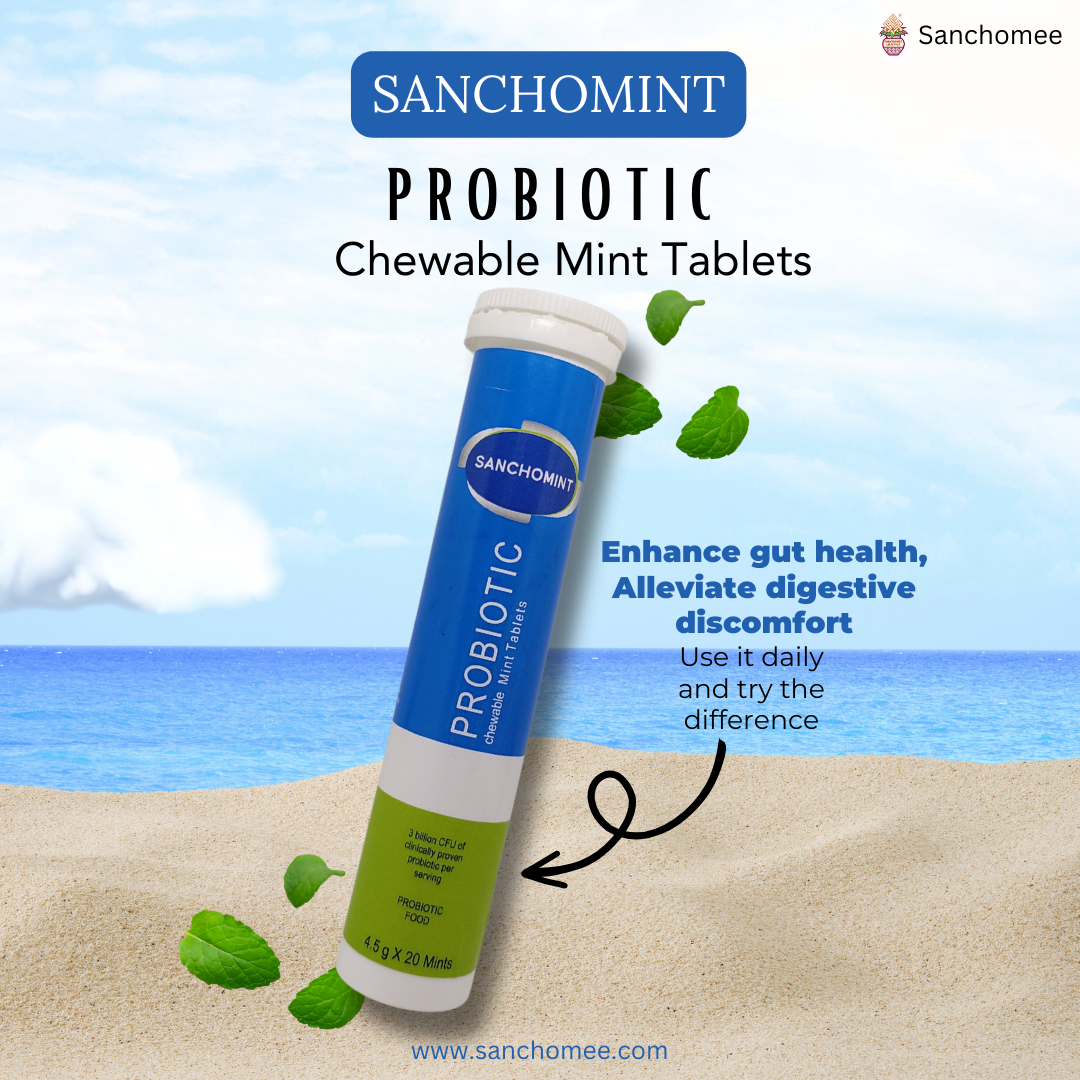 Sanchomint PROBIOTIC - Chewable Mint Tablets – Sanchomee Herboveda